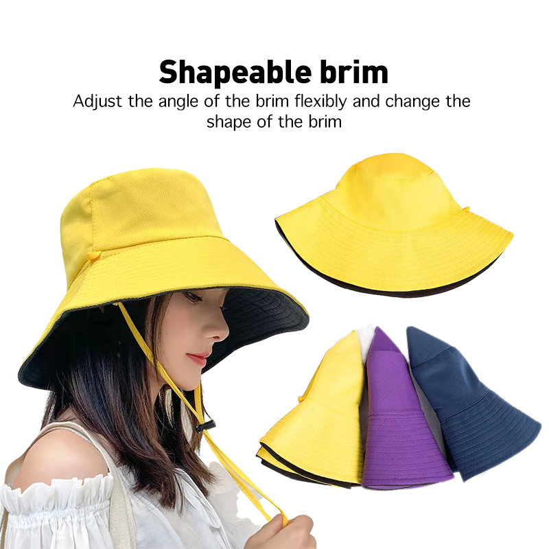 Fisherman Hat Joker summer travel Sun Hat Double-Sided Hat Big Eaves ...