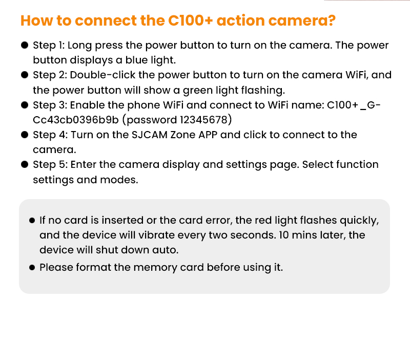 SJCAM C100+ 4K/30FPS Action Camera Video Digital Camera 30M Waterproof ...