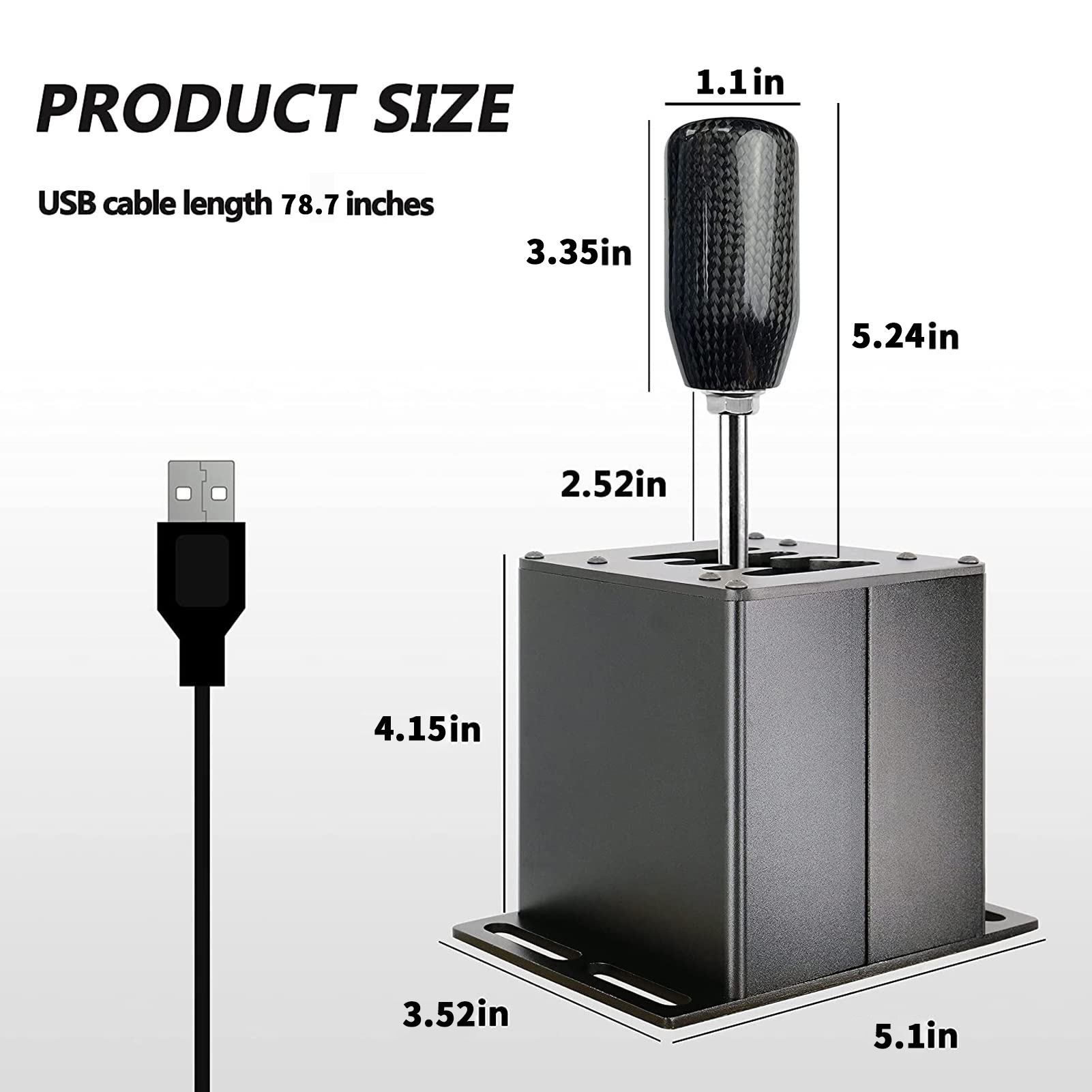PC USB H Gears Straight Shifter Suit For Logitech G27 G29 G25 G920 For ...