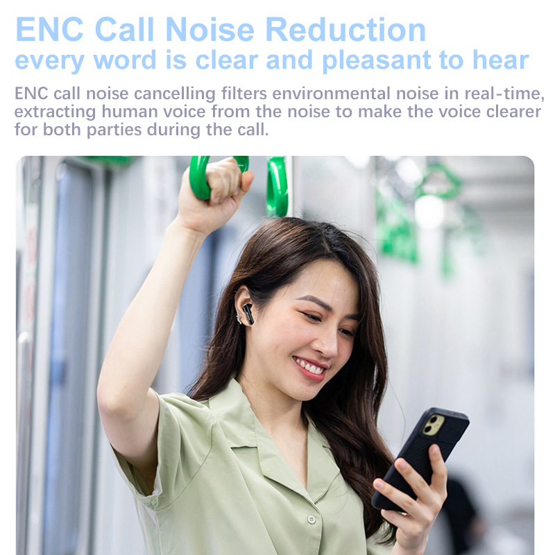 Awei T68 ENC Noise Cancelling Earbuds Bluetooth 5.3 Wireless Earphone ...