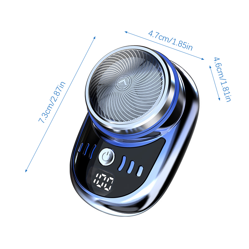 Mini Electric Shaver Portable USB Rechargeable Shaver For Men Digital ...