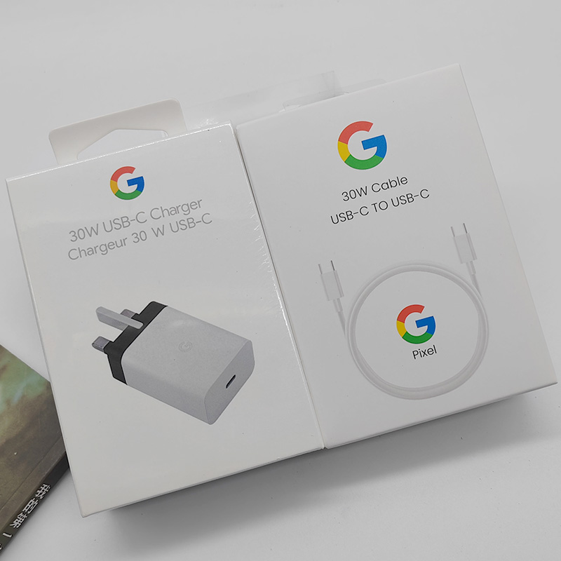 Original Google Pixel 8 7 6 Pro 30W Charger UK Plug Fast Charging ...