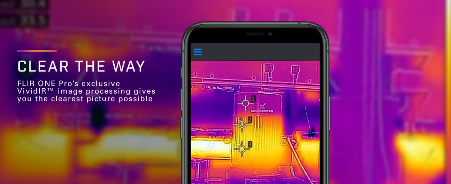 FLIR ONE PRO Thermal Imager Industrial PCB Floor Heat Pipe Detection ...
