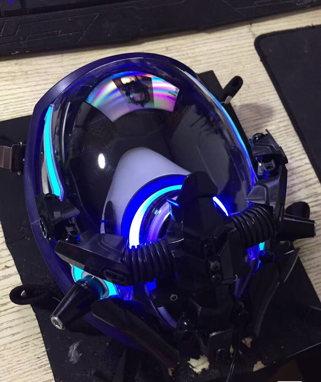 Cyberpunk Mask Cosplay Future Science Fiction LED Mask Metaverse ...