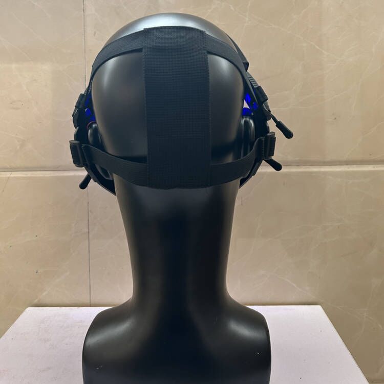 Cyberpunk Mask LED Round Light Role Playing Science Fiction Helmet ...