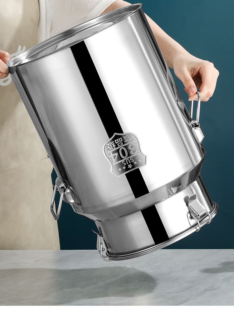 Stainless Steel 304 Sealed Barrel Large-Capacity Milk Barrel Tea Tank ...