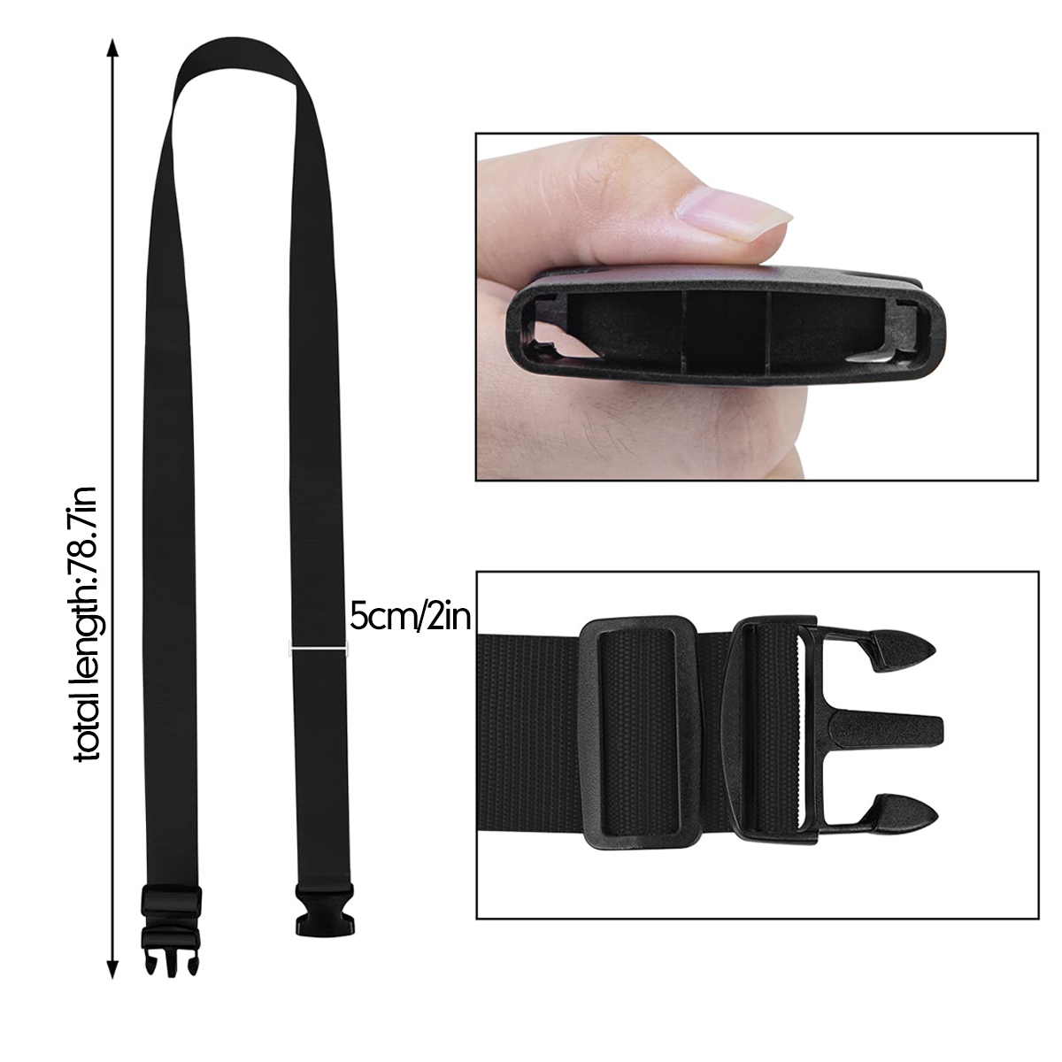 Luggage Strap with 3 Digit Pin Lock T-Shape Luggage Travel Strap Safety ...