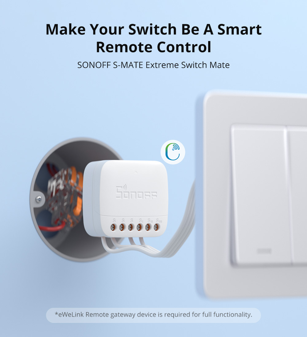 SONOFF S-MATE2 Extreme Switch Mate eWeLink Remote Control via Smart ...