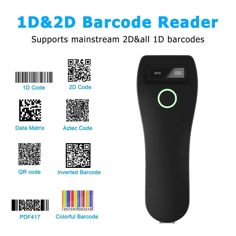🔥🔥🔥Recommend🔥🔥🔥NEW Barcode Scanner W6 C70 Wireless 1D 2D CMOS Scanner ...