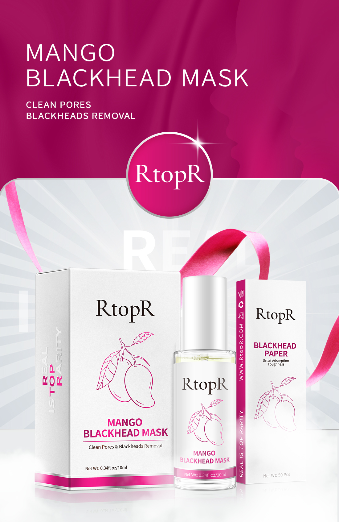 RtopR Mango Blackhead Remover Mask Deep Cleans Pores Shrink Pores ...