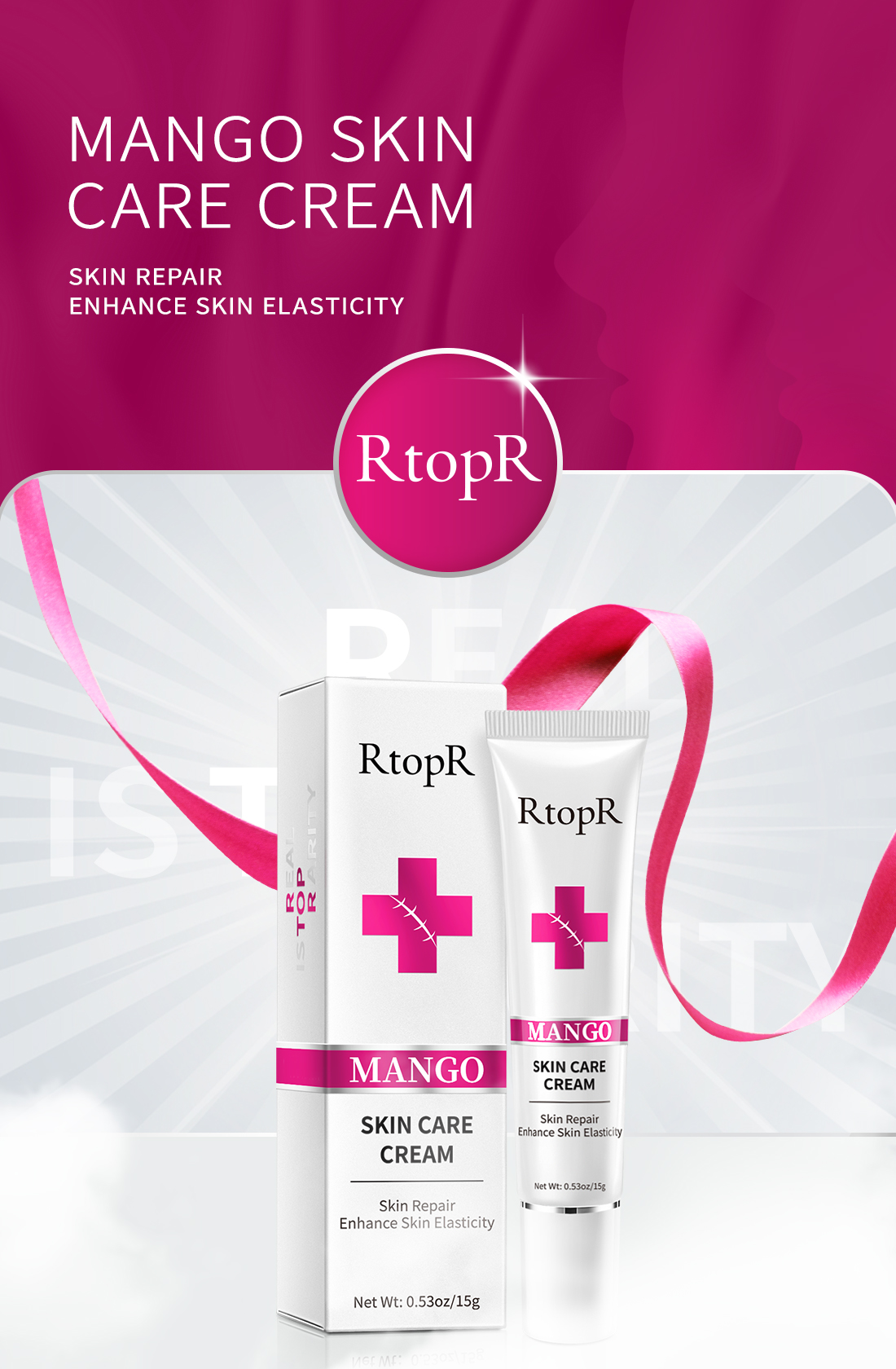 RtopR Scar Removal Cream Skin Repair Cream Fades Scars Moisturizing ...