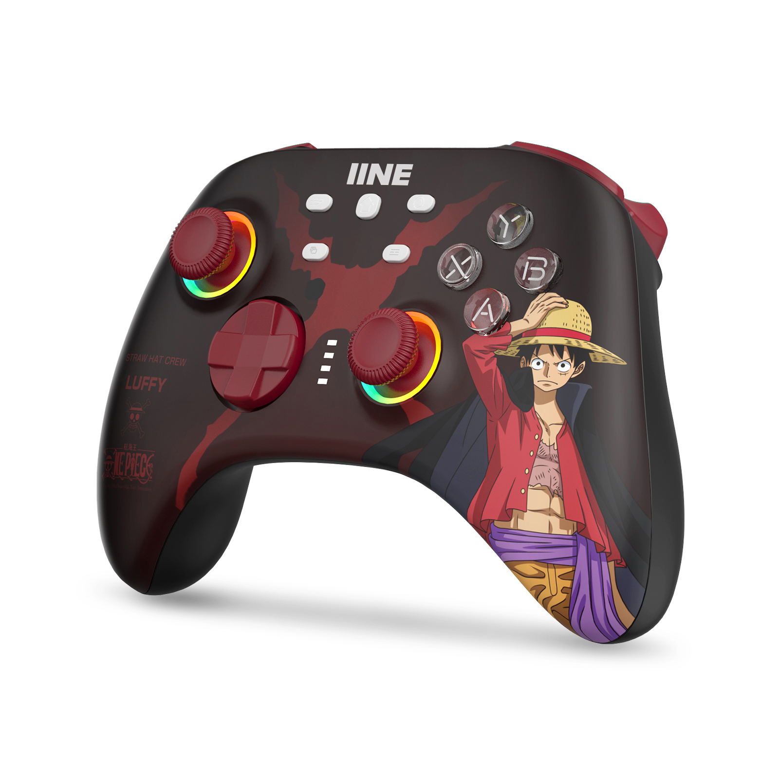 IINE ONE-PIECE PC Controller with Headset Jack RGB Light compatible ...