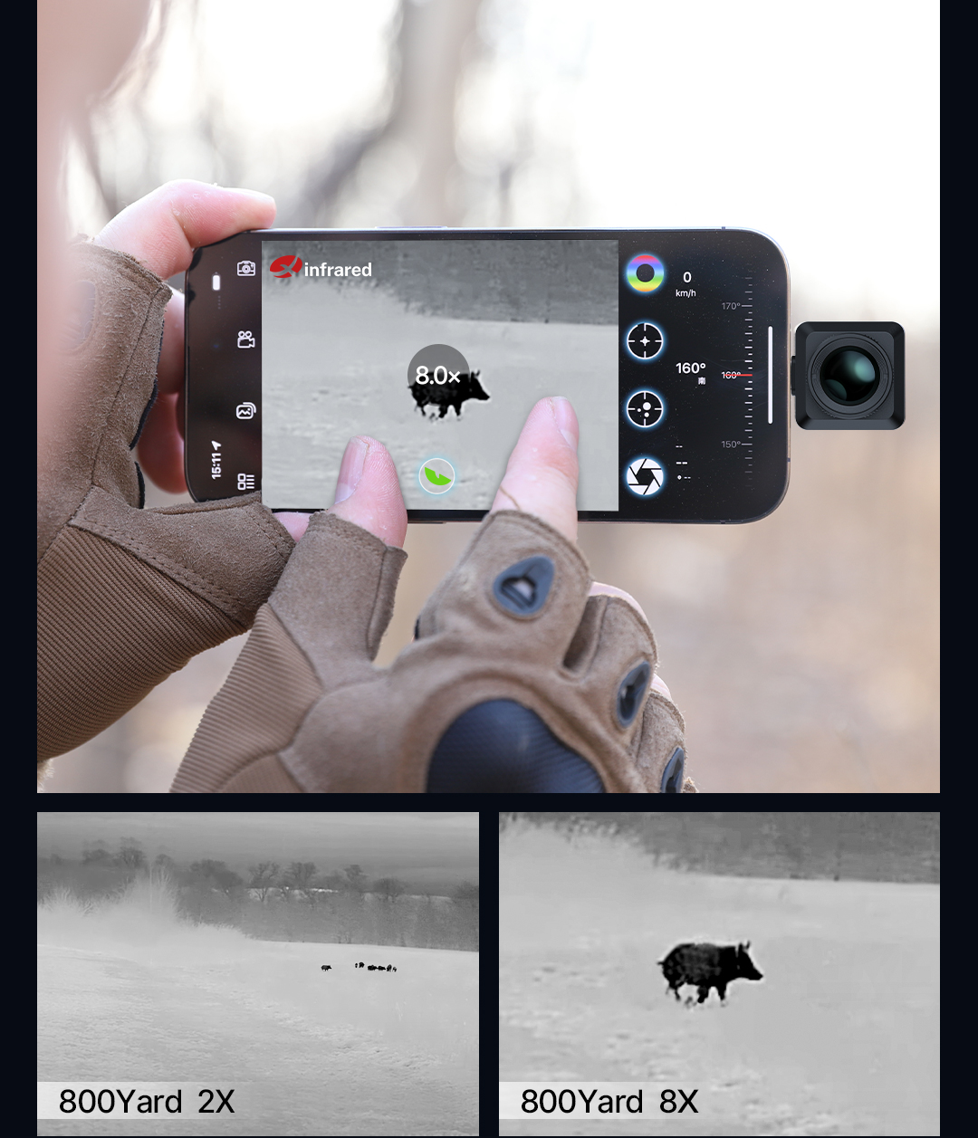 Infiray T2 PRO Infrared Thermal Imager Thermal Camera Night Vision ...