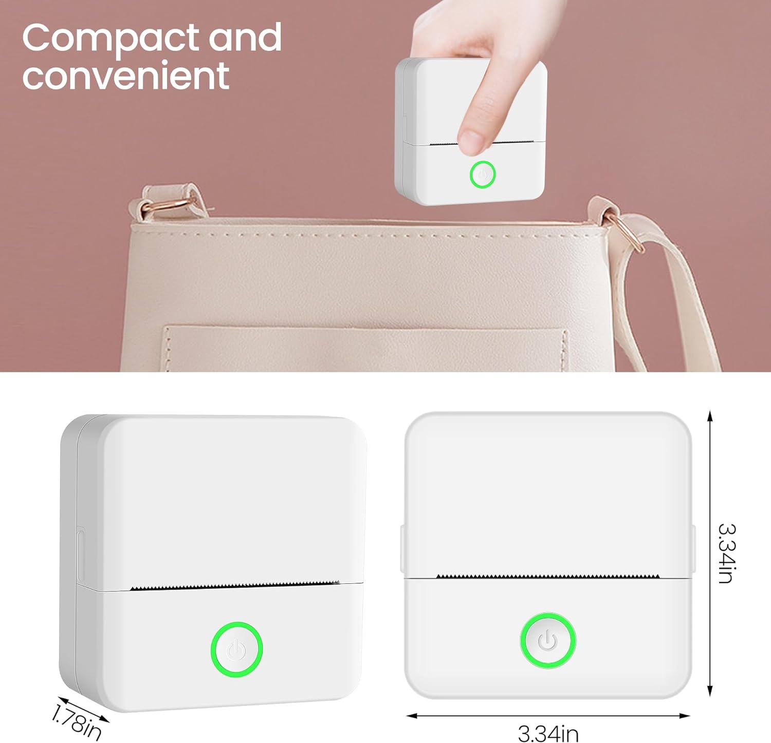 Ready Stock Mini Portable Thermal Printer Mobile Printer Photo Printer ...