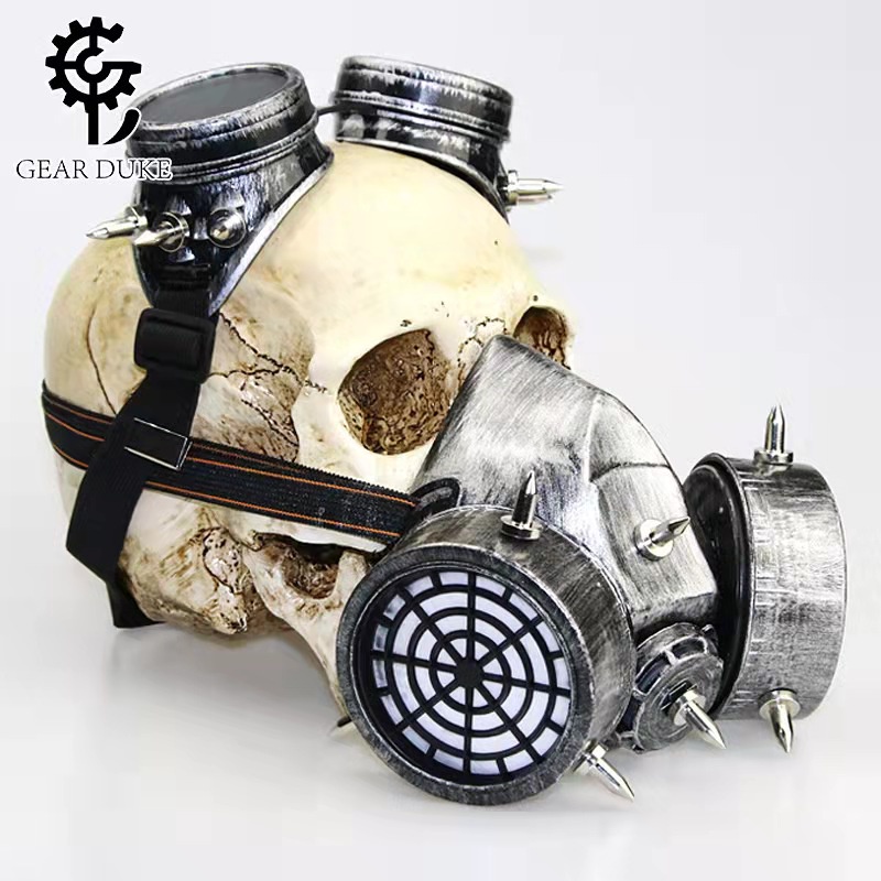 Steampunk Glasses Gas Masks Goggles Cosplay Bar Props Gothic Anti-Fog ...