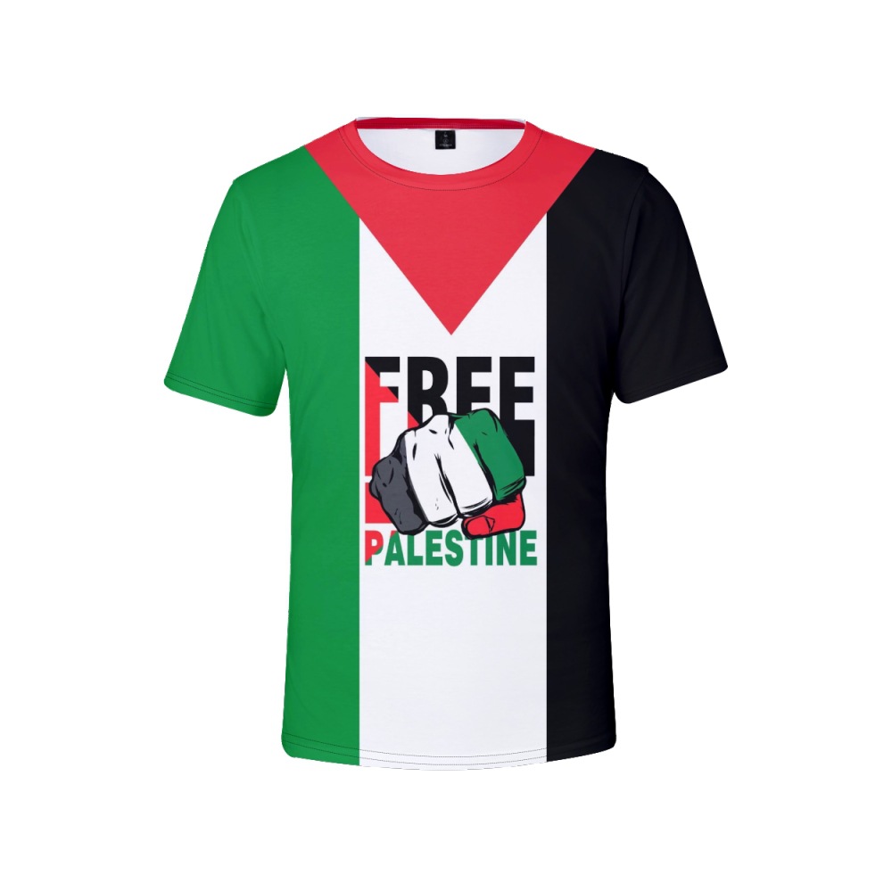 3D Printed Palestine National Flag Inspiration Hoodie Long Sleeve ...