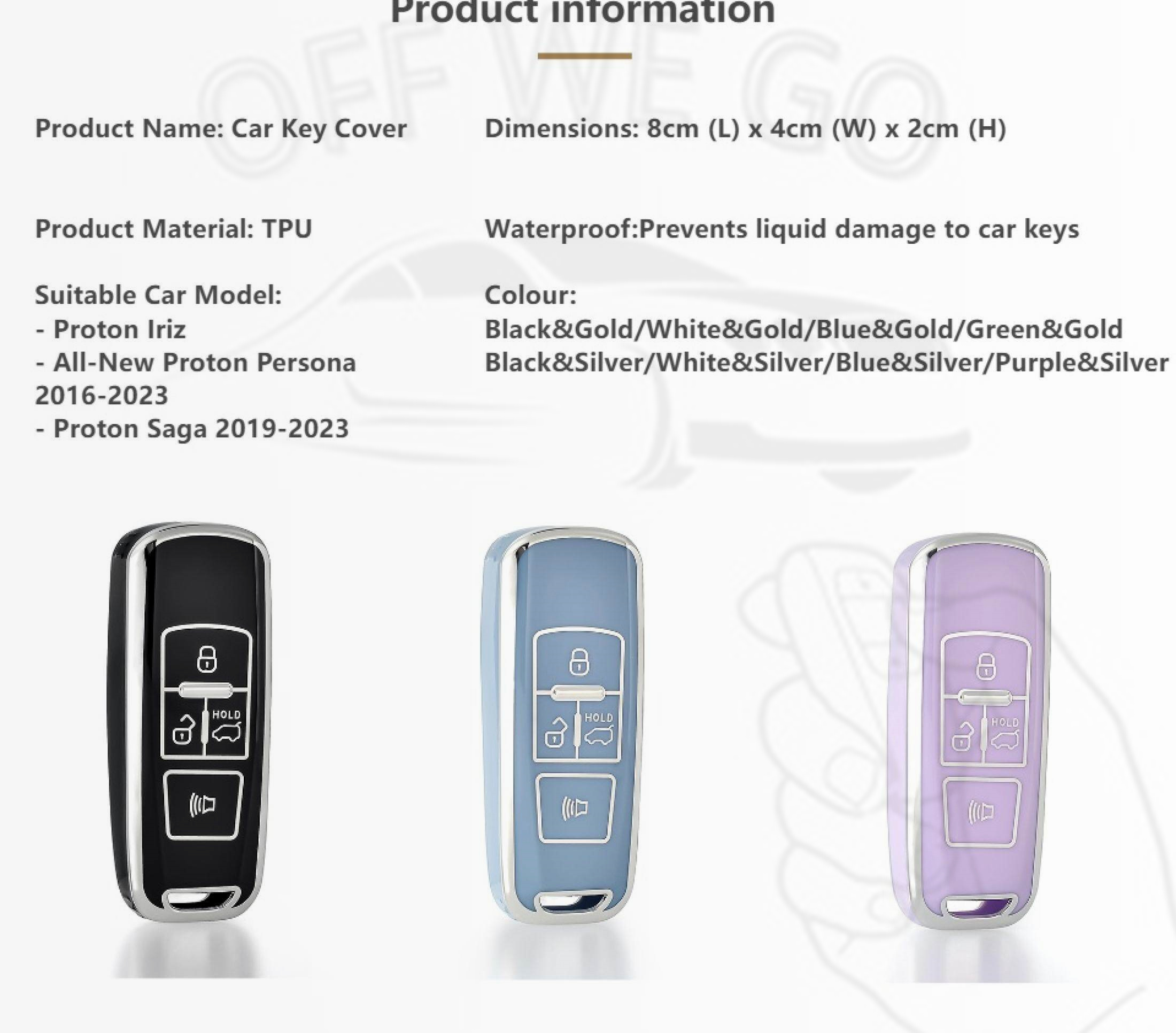 Proton SAGA IRIZ PERSONA Key Cover Remote Case Sarung Kunci Kereta saga ...