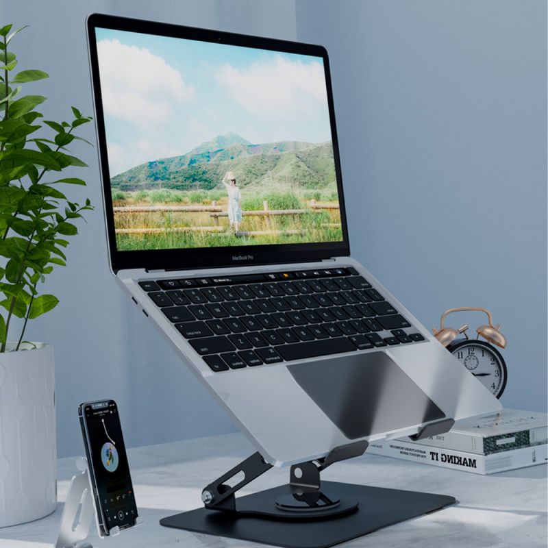 360° Rotation Laptop Stand Tablet Stand Foldable Desk Laptop Stand ...