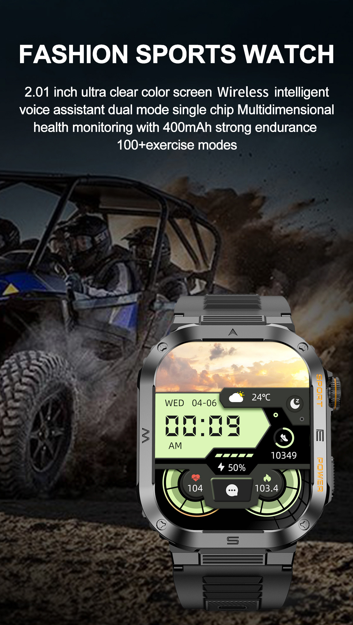 LIGE Jam Tangan Smart Watch Original Men's 100+ Sports IP68 Waterproof ...