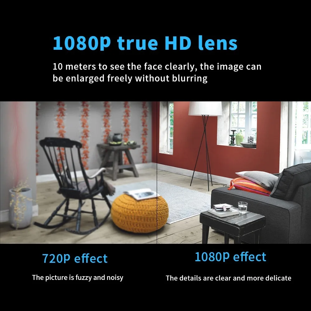 Wifi Mini Camera 1080p HD Wireless Smart Home Device Cam Invisible ...