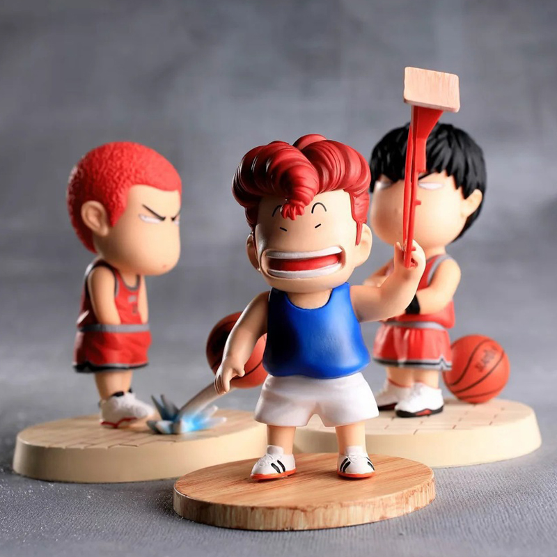 4 Style Anime Slam Dunk Figure Sakuragi Hanamichi Rukawa Kaede Haruko ...