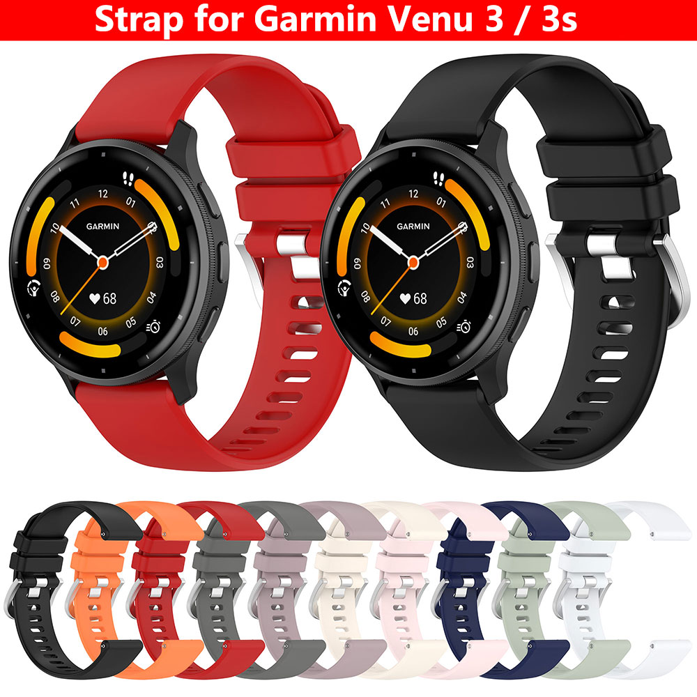 Strap Compatible with Garmin Venu 3/Venu 3s, Silicone Replacement Bands ...