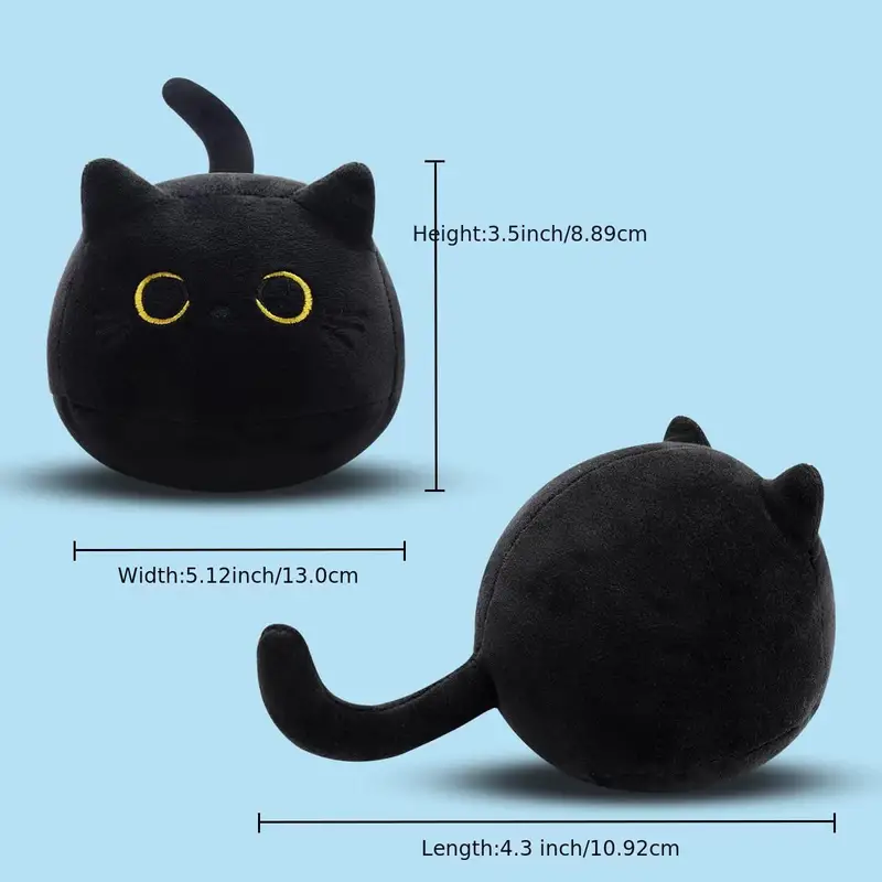 Adorable Plush Black Cat Stuffed Toy - Perfect Birthday Gift For Kids ...