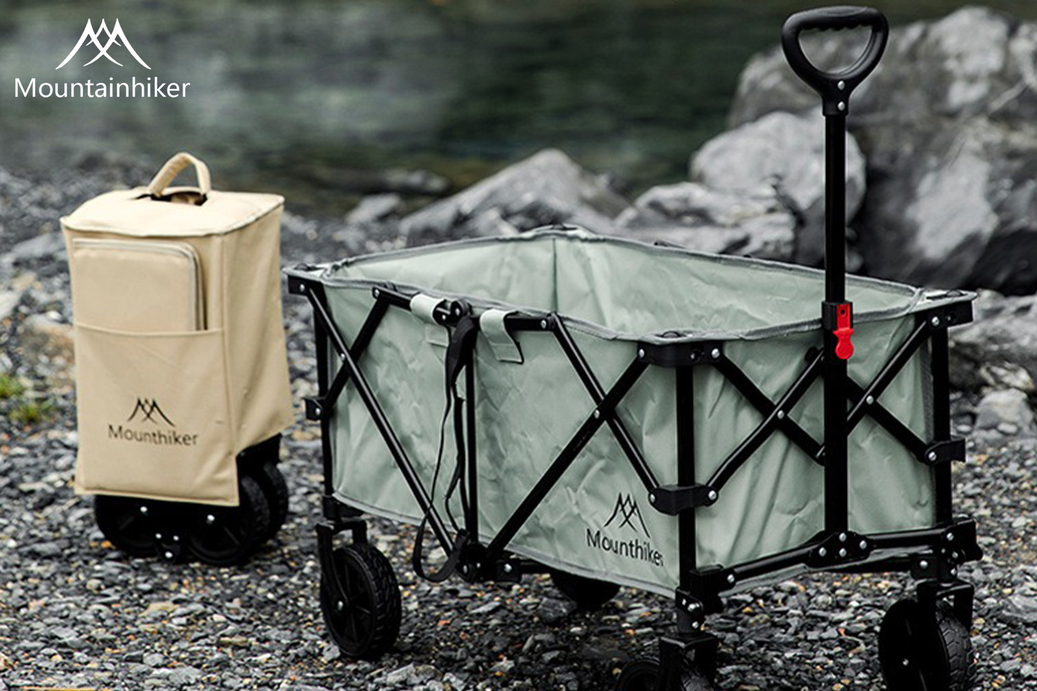 MOUNTAINHIKER 120L Camping Trolley Outdoor Travel Trolley Foldable ...