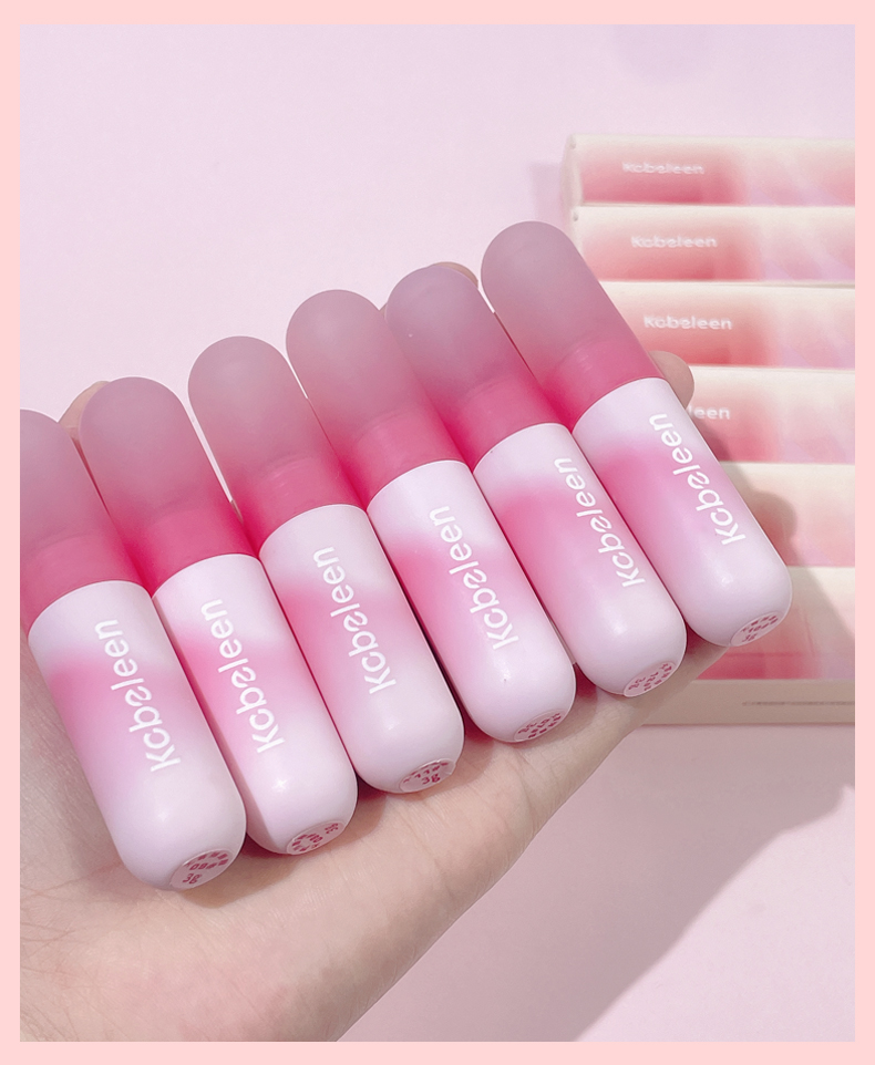 KOBELEEN Small paintball lip glaze velvet matte lip mud longlasting ...