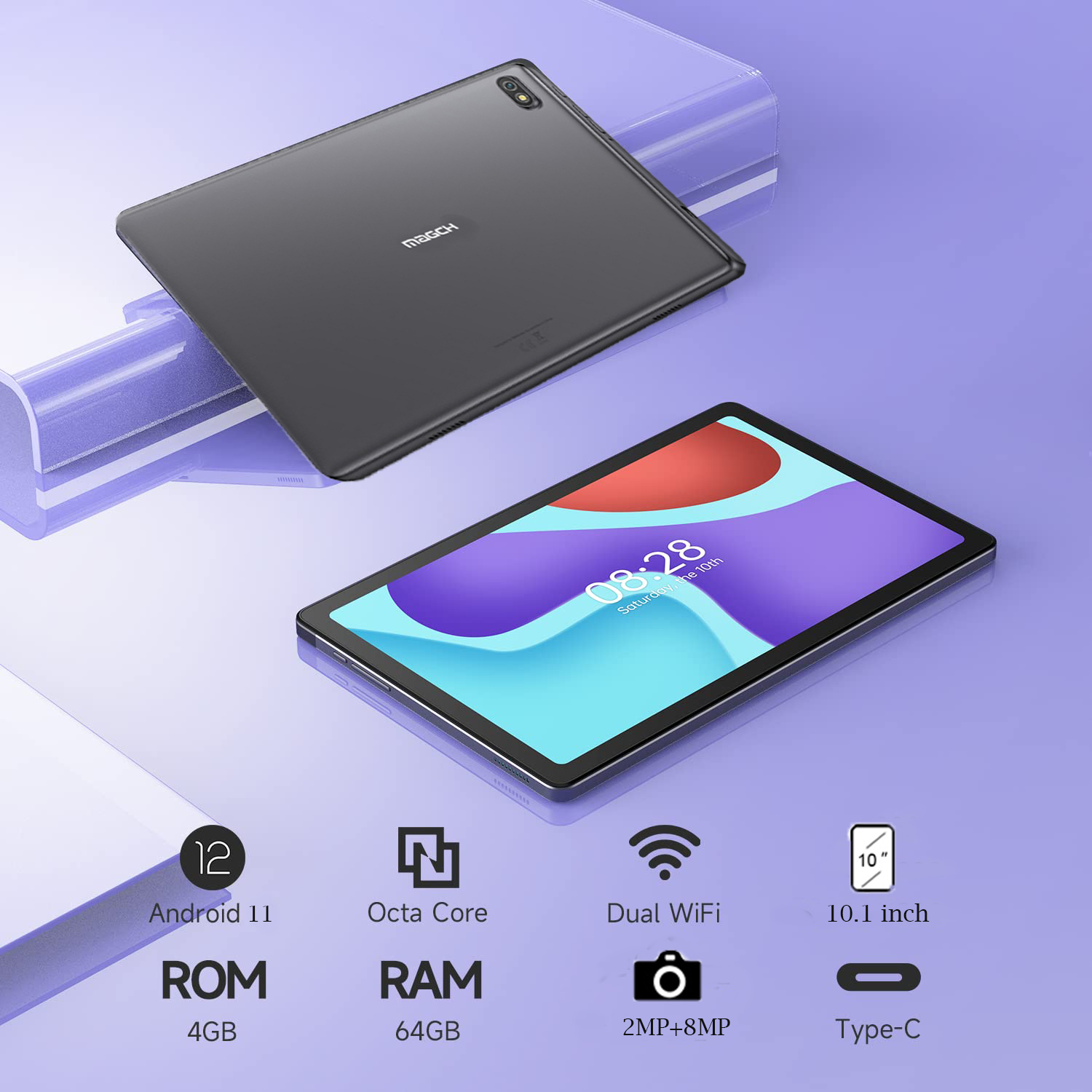 MAGCH Wifi Android Tablet T10/Y103 Tablet 10.1 Inch Android 4GB RAM ...