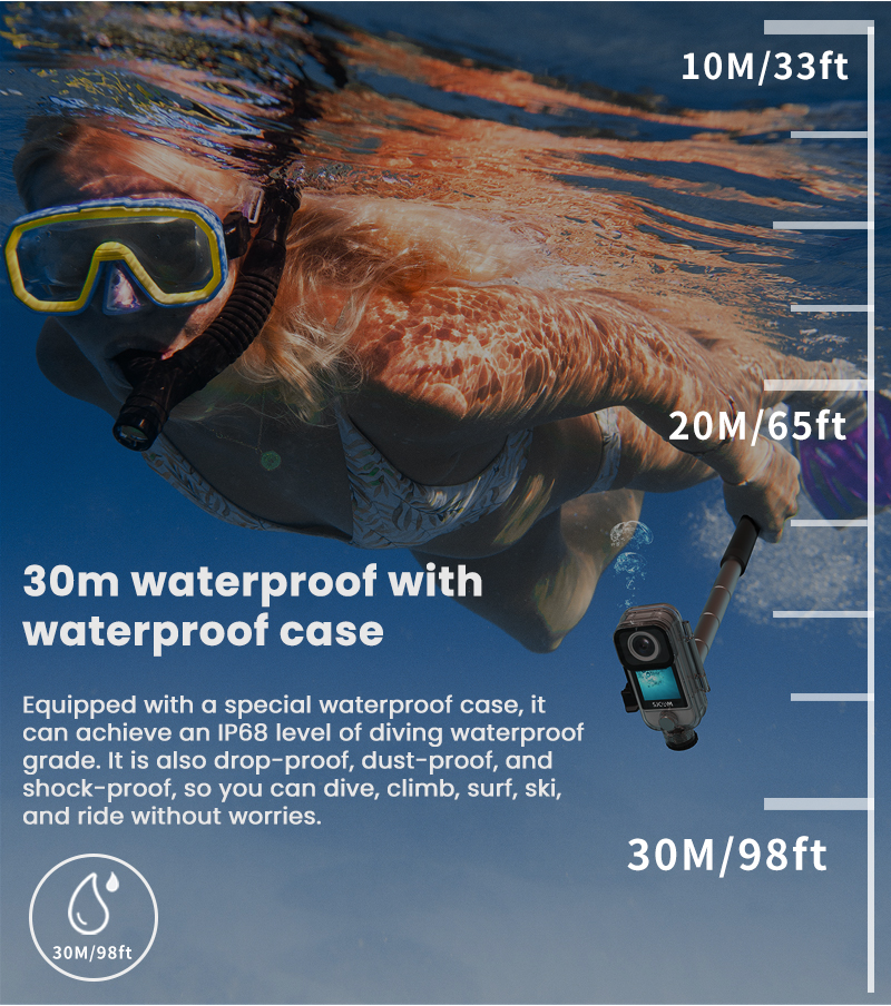 SJCAM C300 Action Camera 4K/30FPS 5G/2.4G WiFi Waterproof Dual Screen ...