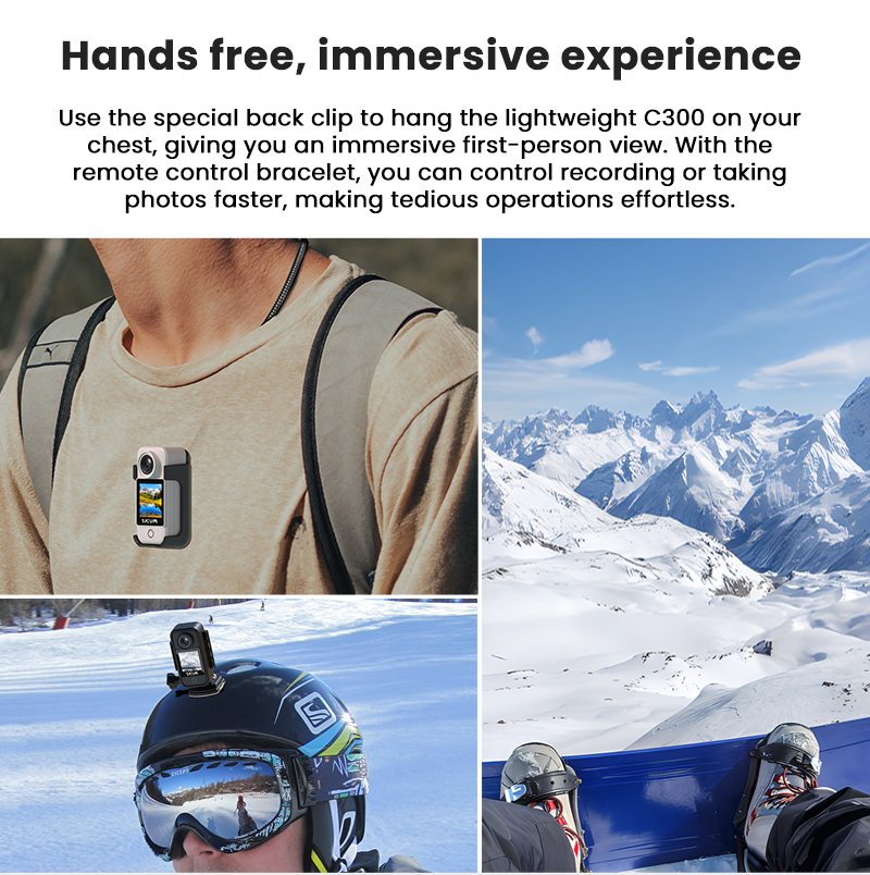 SJCAM C300 Action Camera 4K/30FPS 5G/2.4G WiFi Waterproof Dual Screen ...