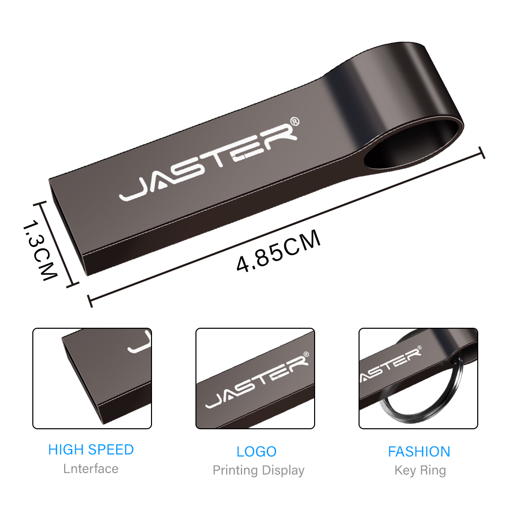 JASTER Free Custom Logo USB Flash Drives 128GB High Speed Metal Pen ...