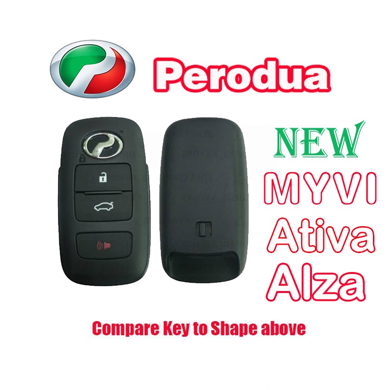 Perodua NEW ALZA BARU 2022 2023 Car Key Cover Sarung Kunci Remote ...