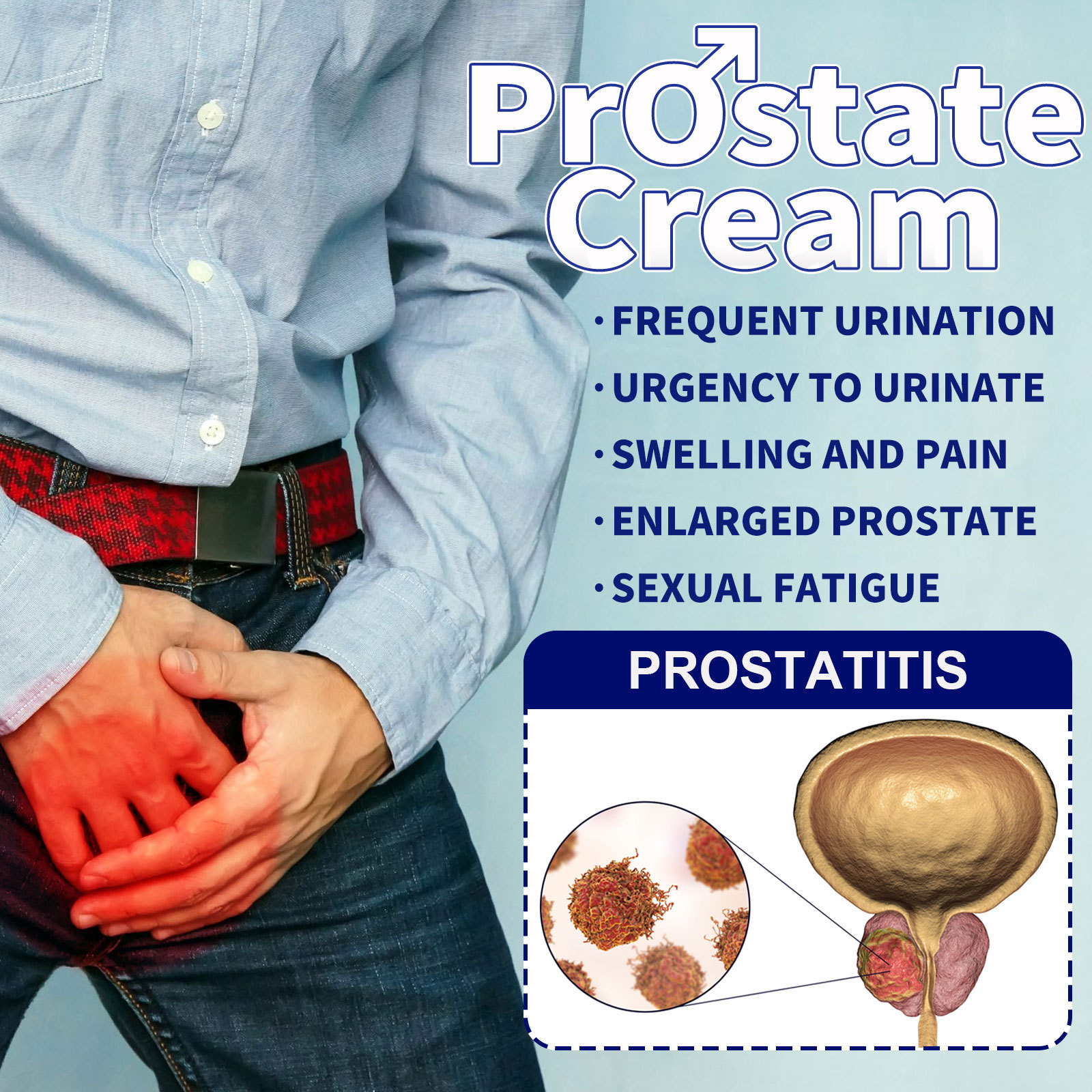 South Moon Prostate Cream 20g Relief Male Prostate Discomfort Ointment ...