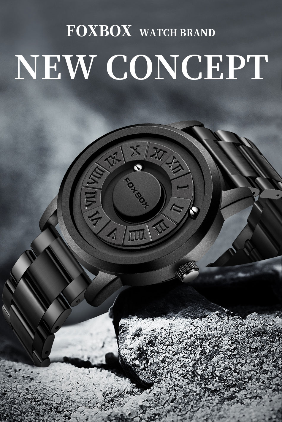 LIGE x FOXBOX Jam Tangan Lelaki Waterproof Watch Men Stainless Steel ...