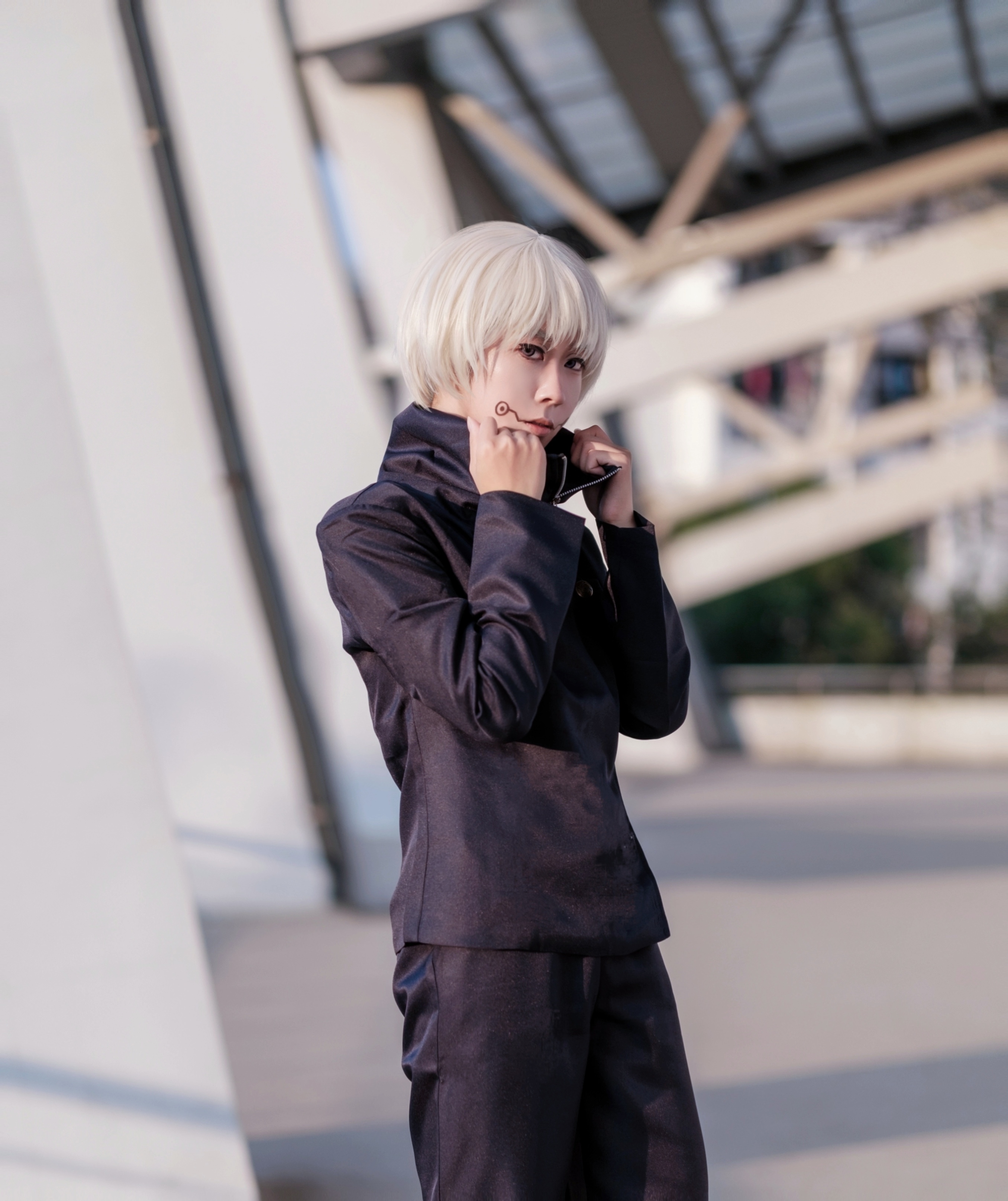 HOLOUN Jujutsu Kaisen Manga Anime Inumaki Toge Cosplay Costume Wig Dark ...