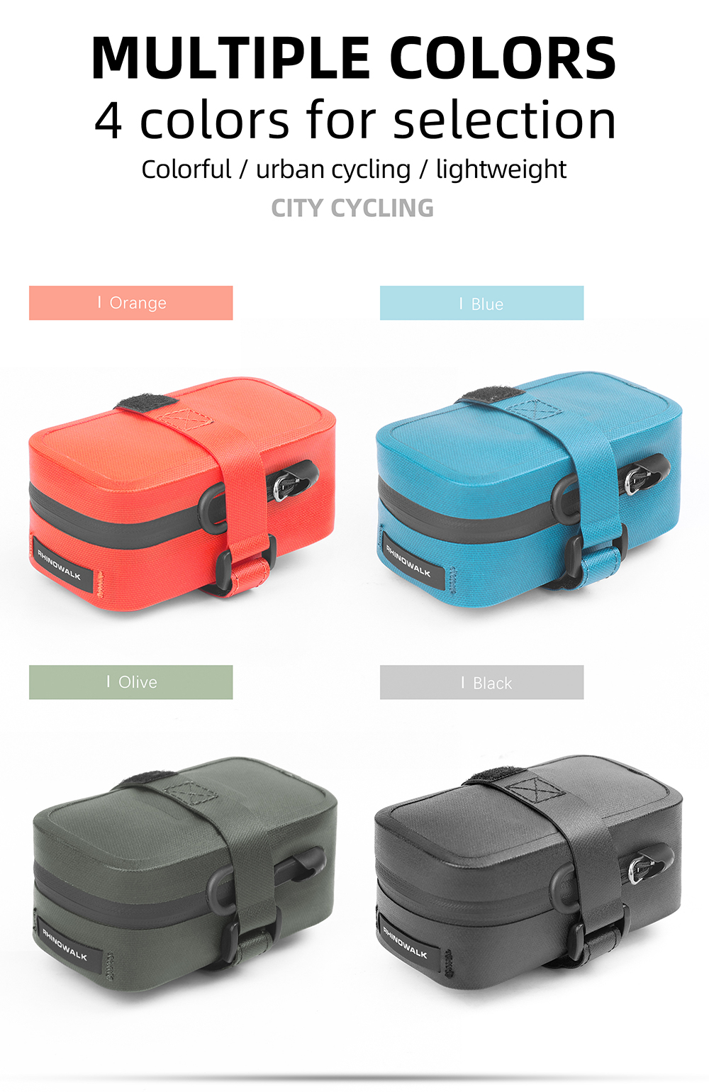 Rhinowalk Ultralight waterproof bicycle tail bag saddle bag Bicycle ...