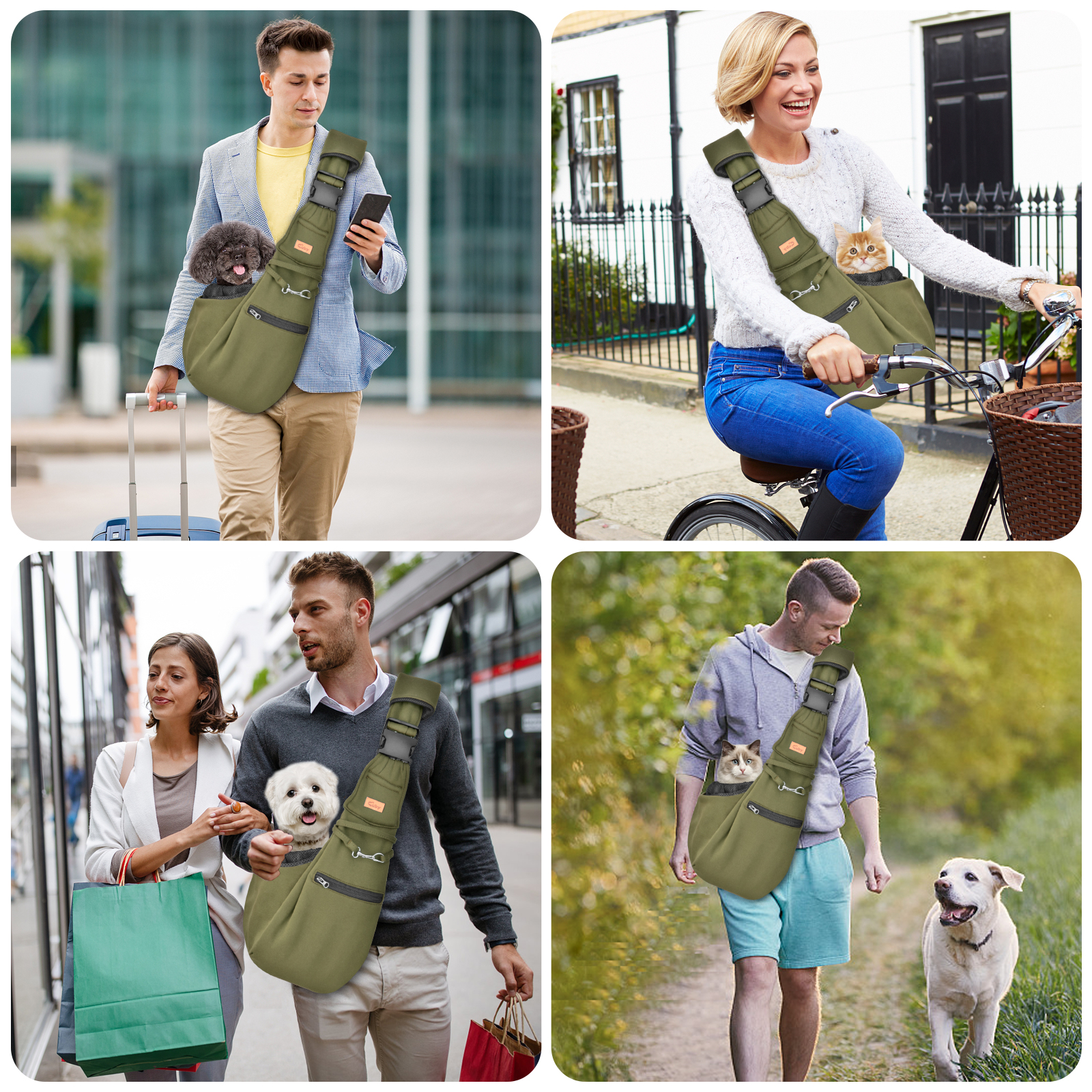 CUBY Pet Carrier Hands-Free Bag Travel Cage Dog Cat Crates For ...