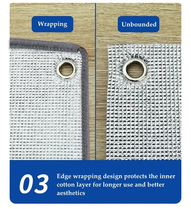 Thicken 6mm Household Glass Window Sunshades Anti-UV Aluminum Foil ...