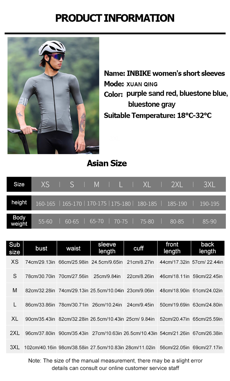 INBIKE Short Sleeve Bicycle Jersey Man Summer Road Cycling Jersey Clothes For Men MTB Mountain ...