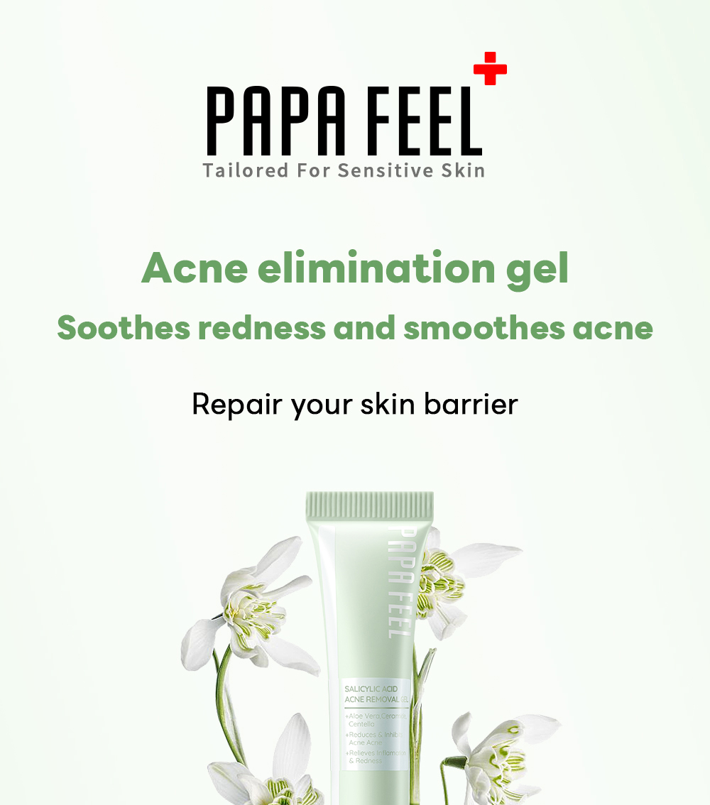 PAPA FEEL Salicylic Acid Acne Treatment Gel Calm 10g Rapid Acne ...