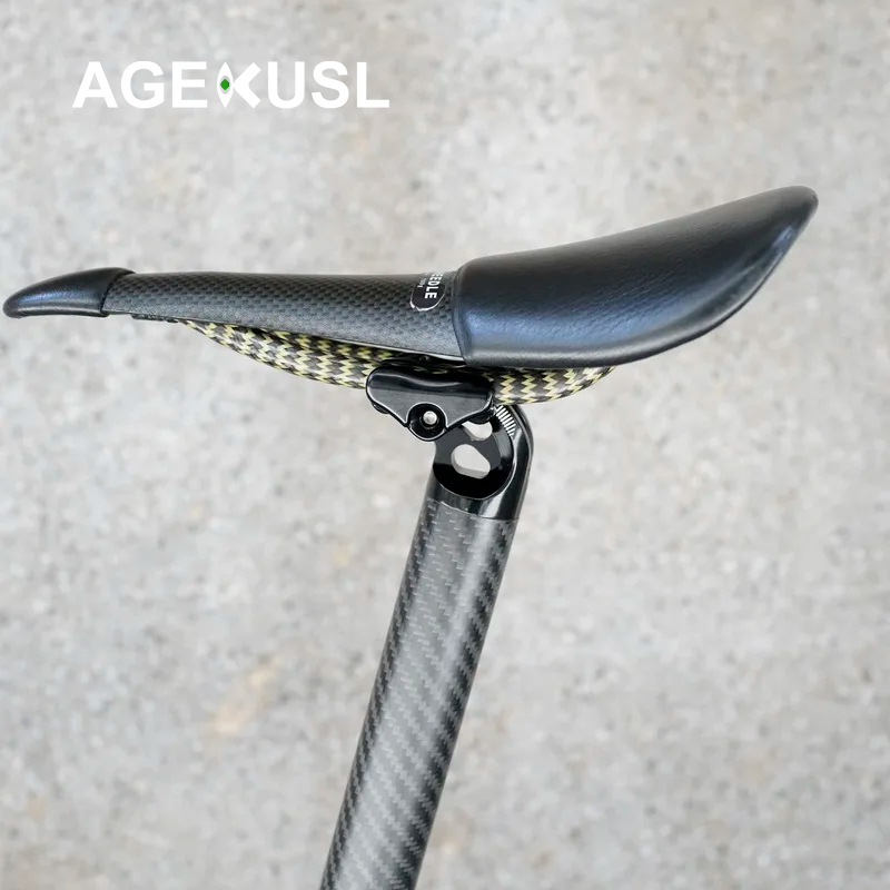Union Jack Carbon Fiber Bike Seatpost Offset Titanium Seat Post 540mm 31.8mm Diameter For ...