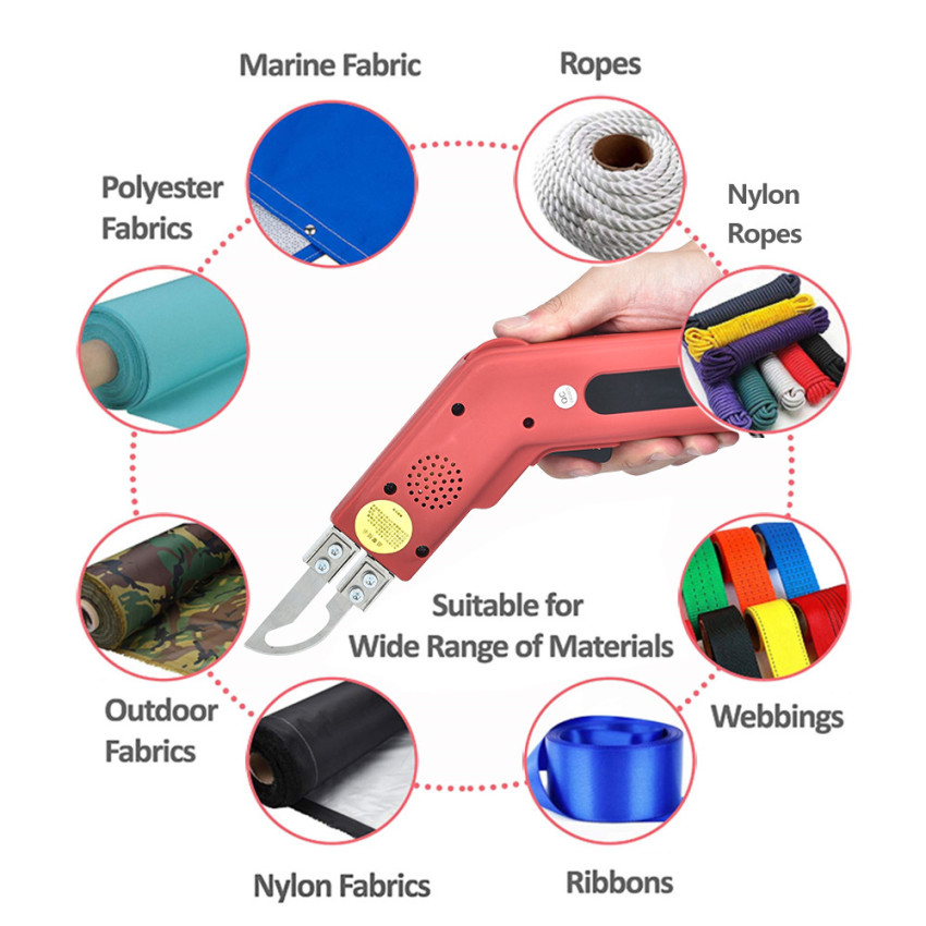 4 in 1 Knife Heat 220V Fabric Cutter Rope Cutter, 100W Pro Electric Hot ...
