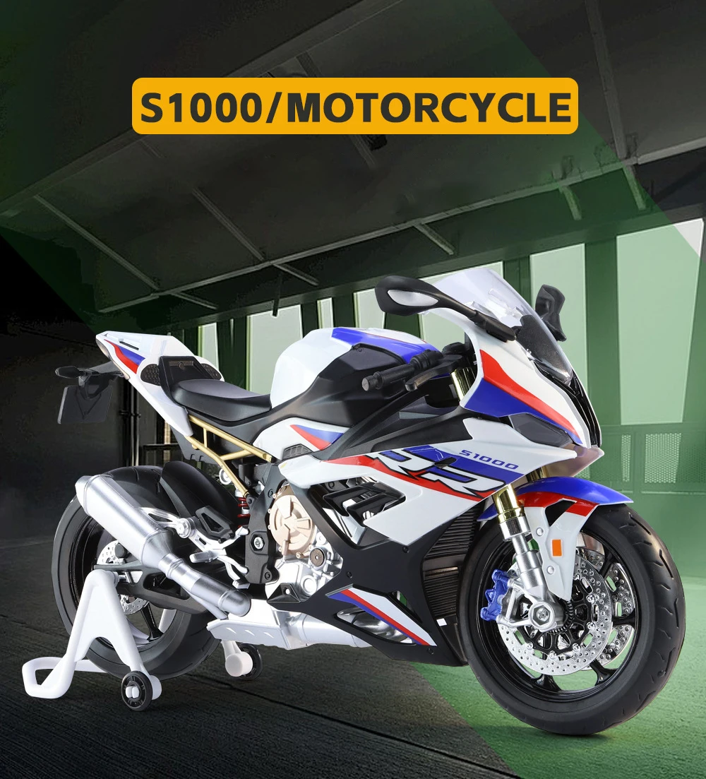 1:9 Large Scale Motor BMW S1000 RR Alloy Diecast Motorcycle Model ...