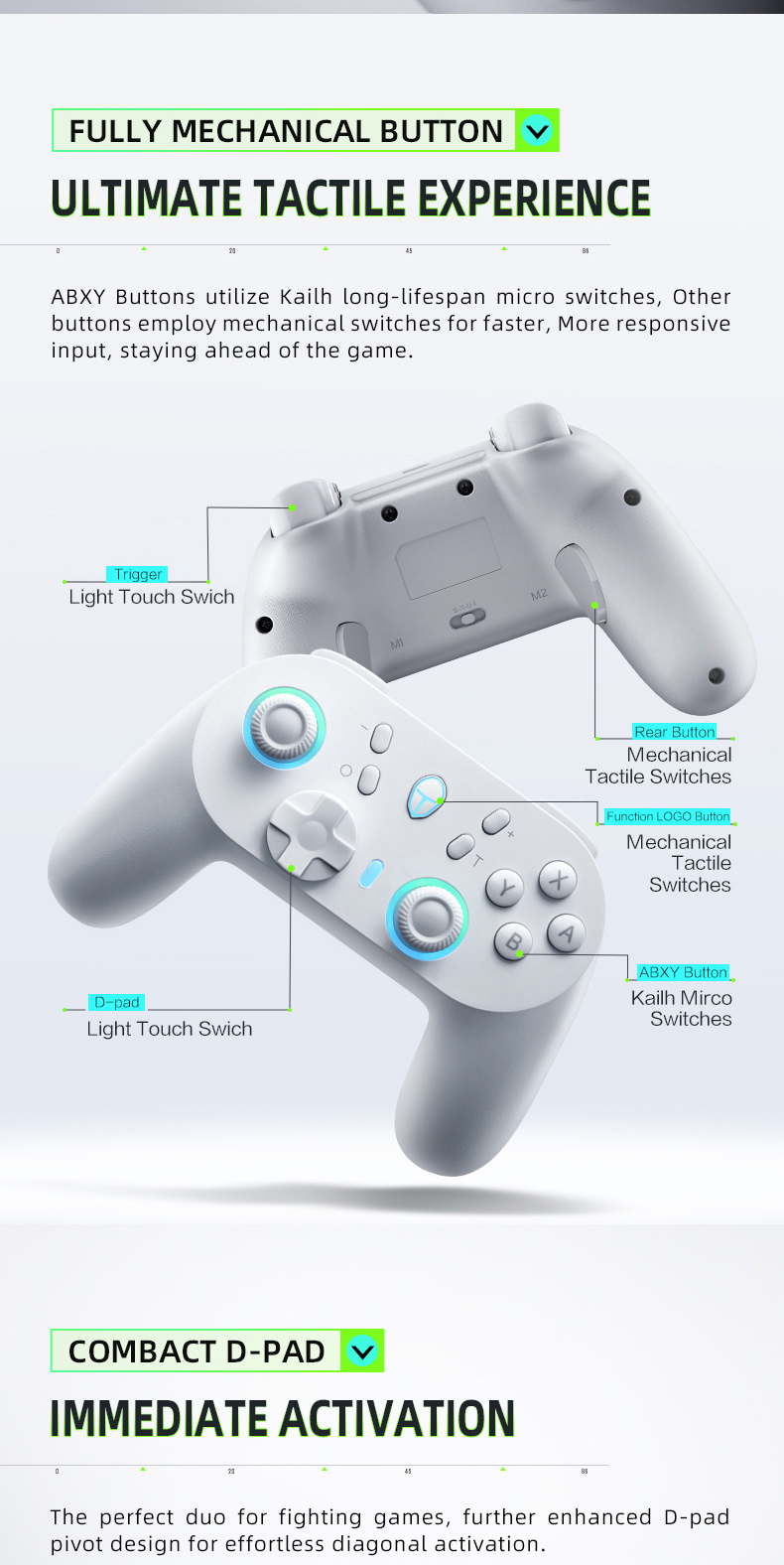 Thunderobot G45 Pro Tri-Mode Gamepad, 2.4G Wireless , Wired , Bluetooth ... Thunderobot G45 Pro Tri-Mode Gamepad, 2.4G Wireless , Wired , Bluetooth ...