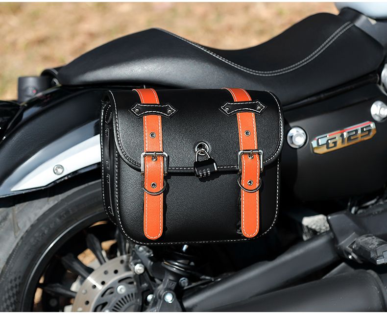 Motorcycle Storage Bag Harley Motorcycle Retro Side Bag Side Box Saddle ...
