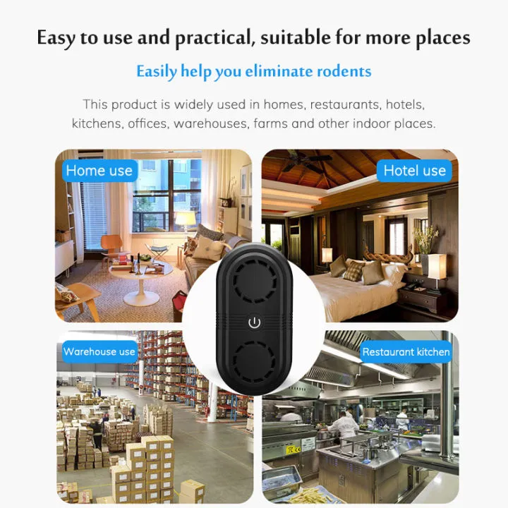【Malaysia Spot Sale】Electronic Ultrasonic Electromagnetic Wave Pest Rat ...