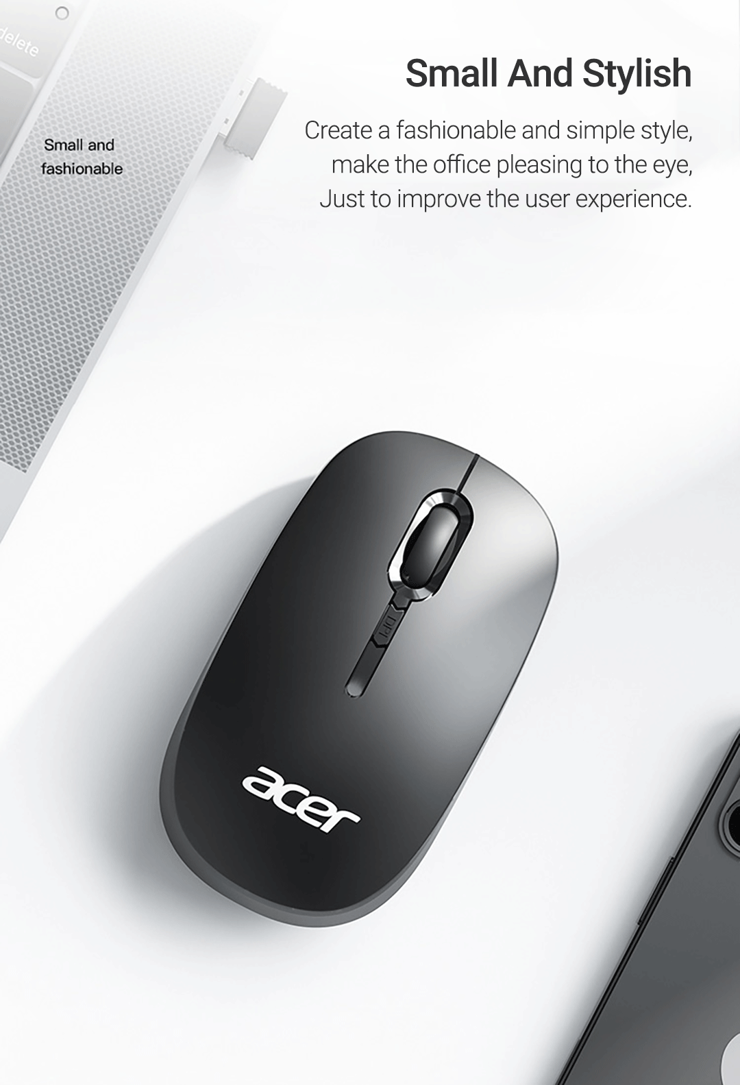 Acer Wireless Mouse M153 Mute Mouse Three Speed DPI Adjustment 2.4G Wireless Connection | Shopee ...