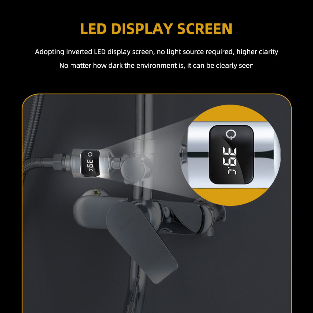 Home LED Display Bathing Temperature Meter Shower Faucets Water ...